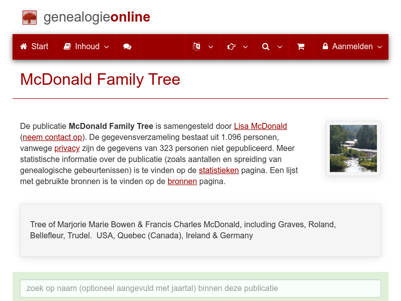 McDonald Family Tree » Genealogie Online